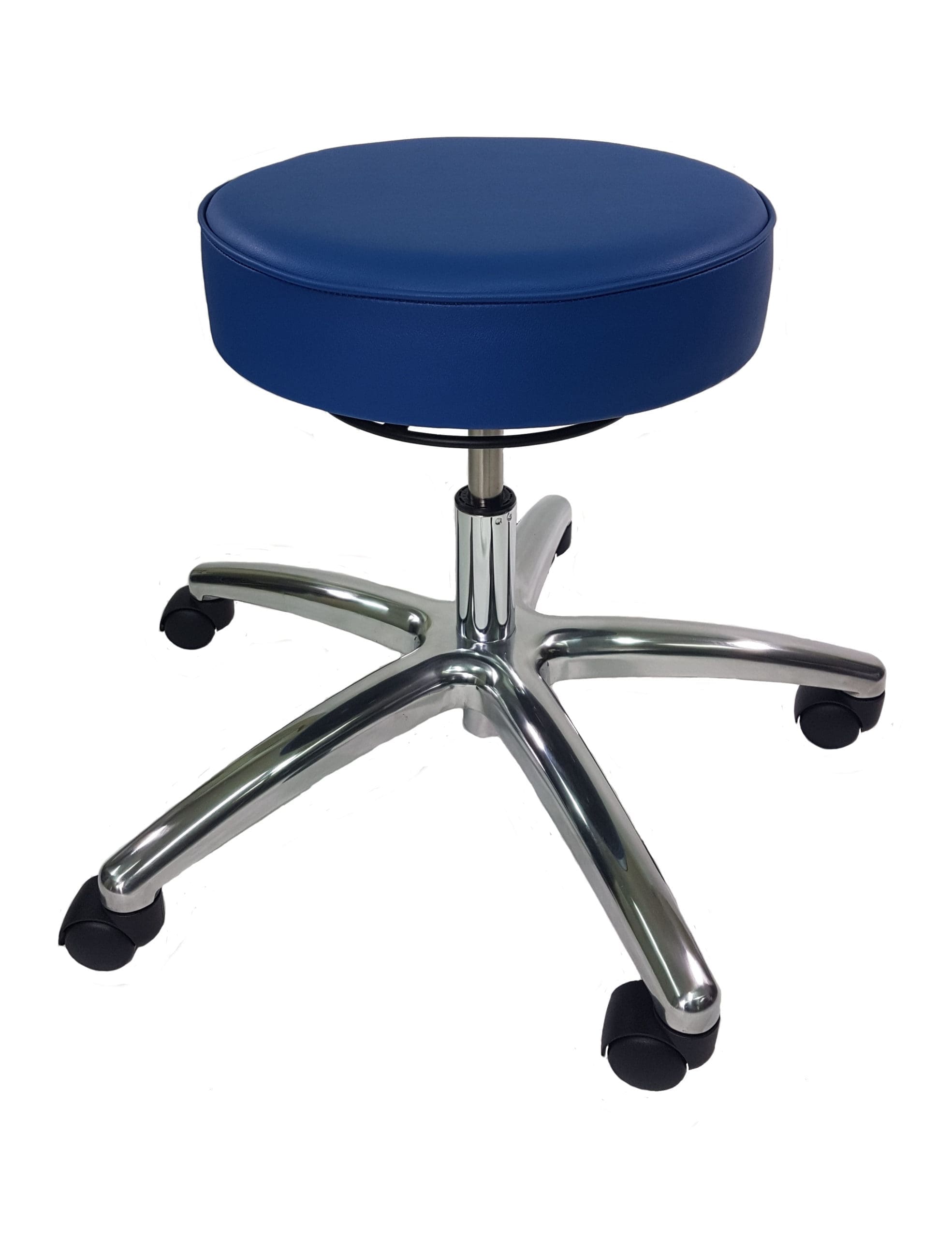 Industrial Seating Bench Height Conductive Fabric Chair, Aluminum Base
