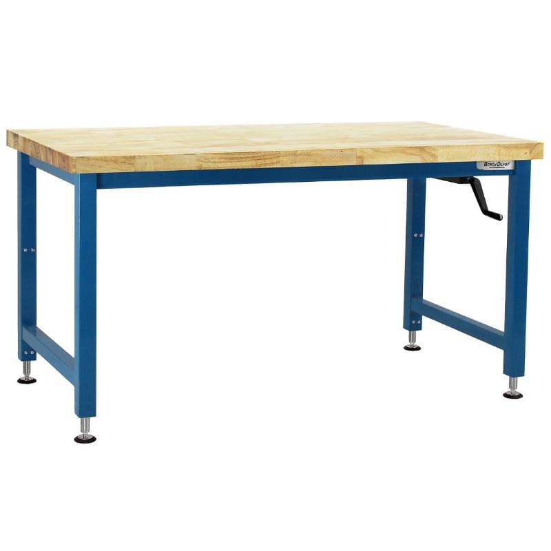 Benchpro Adams Workbench | Manual Hydraulic Lift | 1-3/4" Lacquered ...